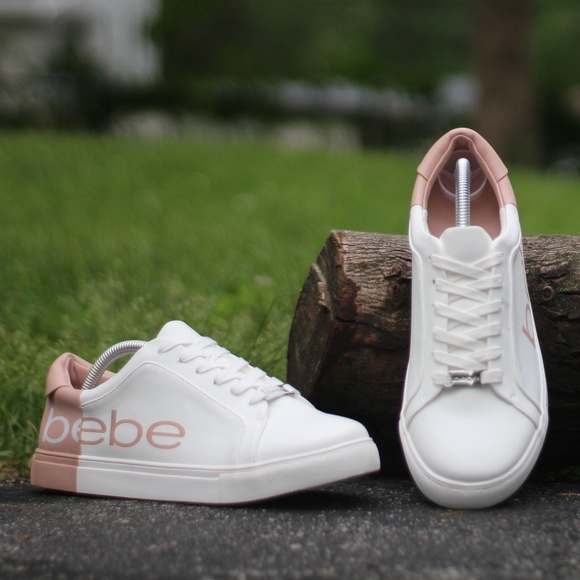 bebe | Shoes | Bebe Sport Womens Charley Laceup Sneakers Pink | Poshmark